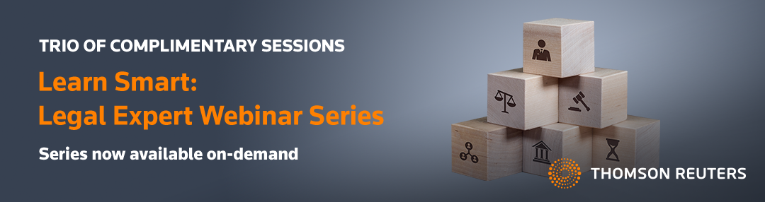 Thomson Reuters | Learn Smart: Legal Expert Webinar Series | Registration